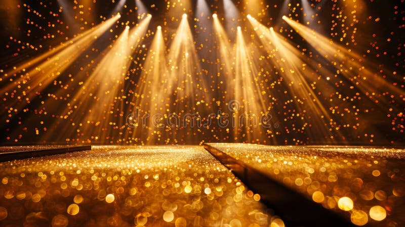 Glamorous Stage Setup for Grand Entrance Generative AI Stock ...