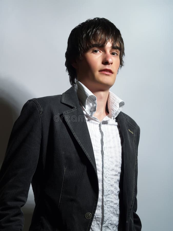 Glamorous trendy guy stock image. Image of attractive - 5205673