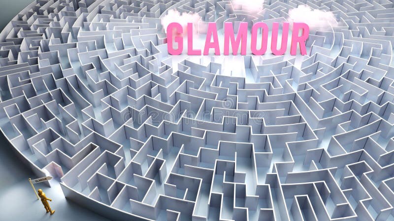 Glamour and a Difficult Path To Reach it Stock Image - Image of seeking ...