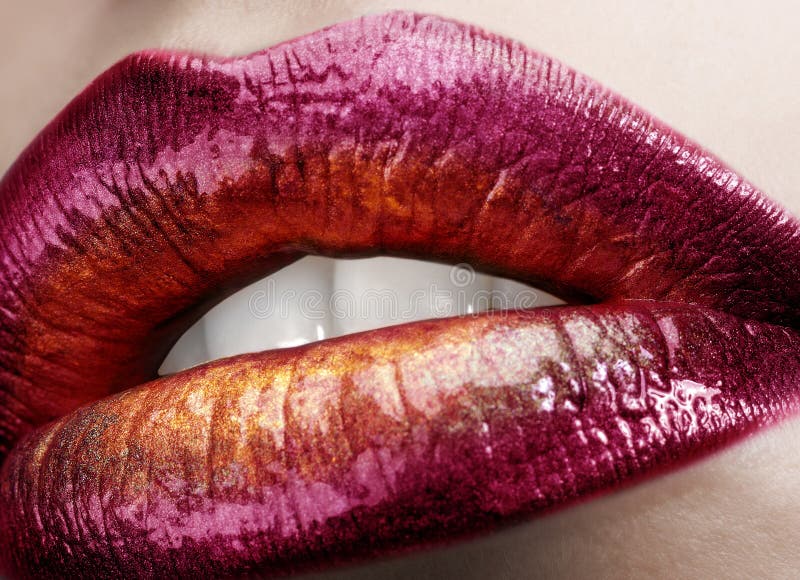 Glamour macro lips stock photo. Image of girl, beautiful - 28139602