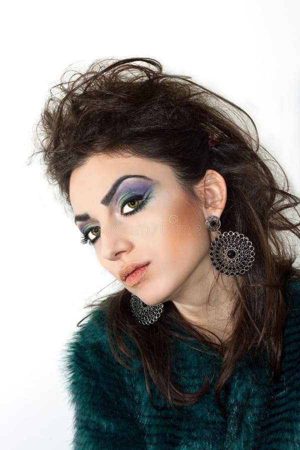 Glamour make-up stock image. Image of coloring, girl - 30711261