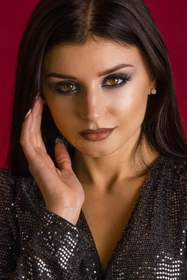 Glamour Make Up Look for Party Stock Photo - Image of young, adult ...