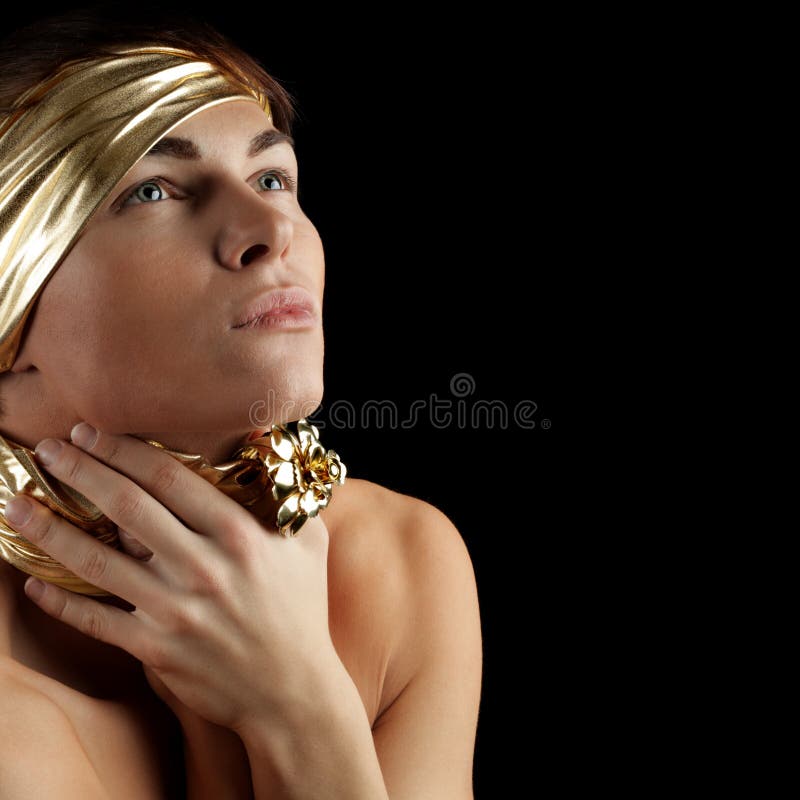 Glamour Man stock image. Image of body, male, black, gold - 7988845