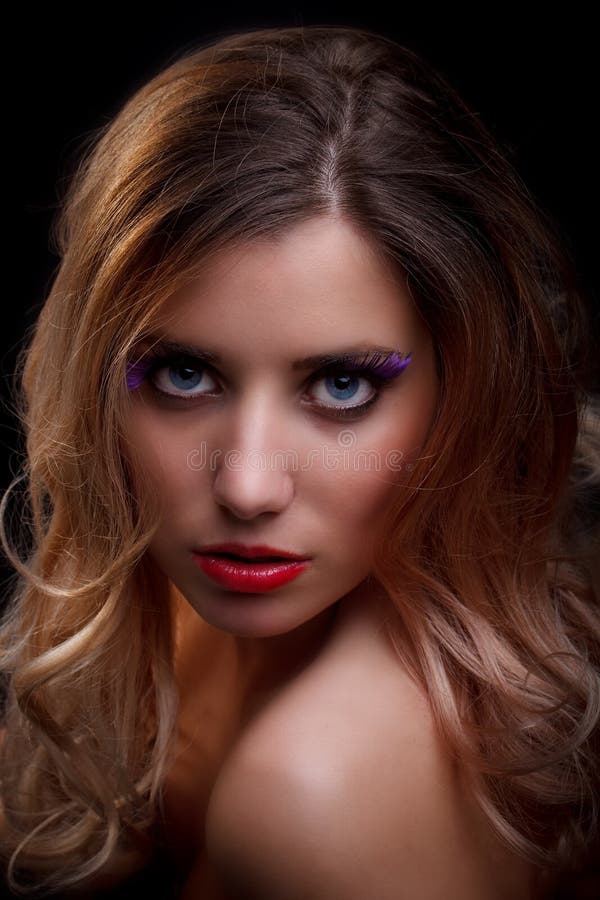 Glamour portrait stock photo. Image of closeup, attractive - 38188042