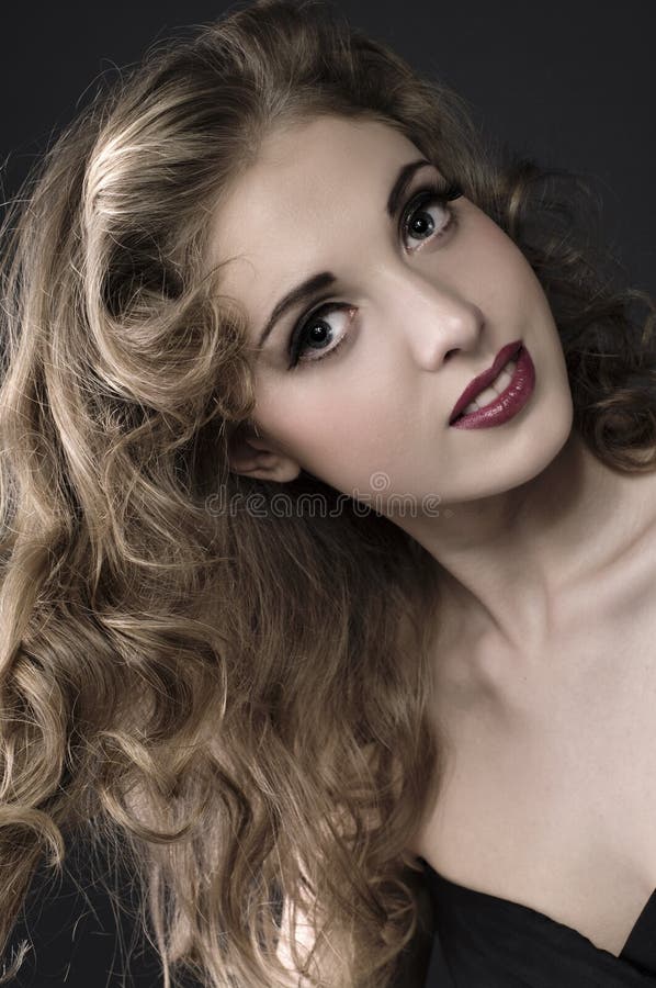 Glamour portrait of woman stock photo. Image of beauty - 17159912