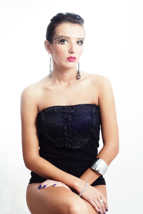 Glamour Shot of a Beautiful Woman Stock Image - Image of elegance, eyes ...