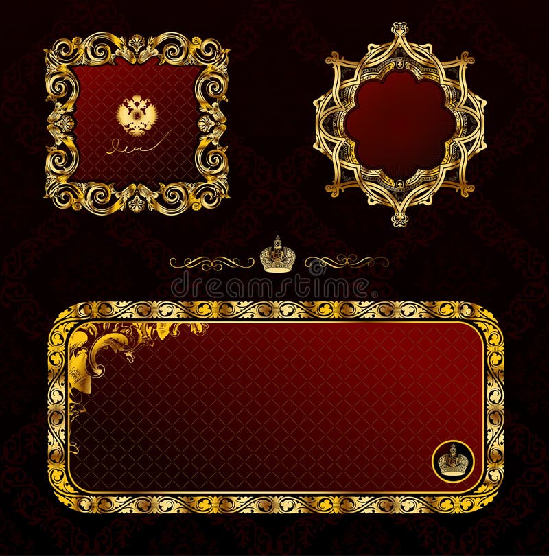 Vintage glamour frame stock vector. Illustration of emblem - 13063894