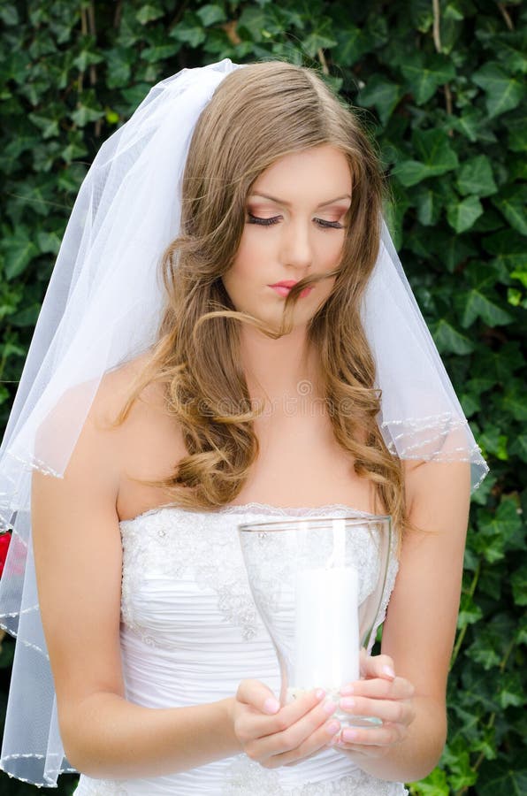 Glamourous bride stock photo. Image of beauty, expression - 28033210