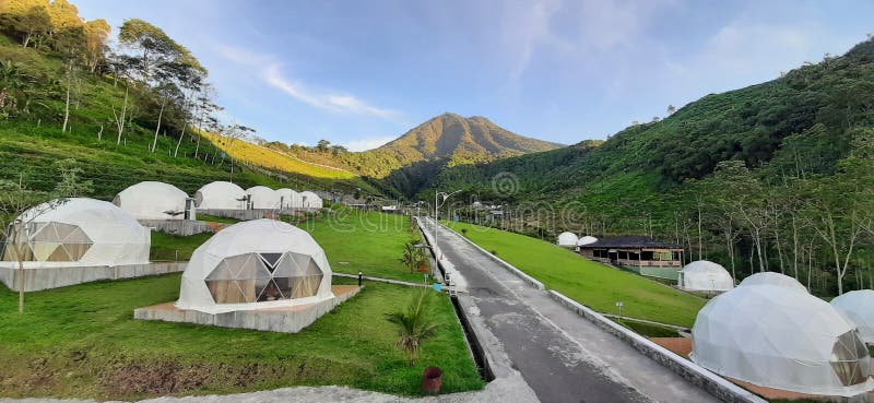 Glamping View Mountain Glmaour Camping Stock Image - Image of mountain ...