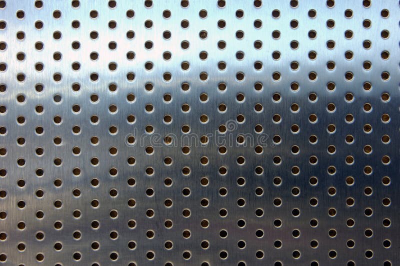 Glanzend Geperforeerd Metaal Stock Afbeelding - Image of perforeer ...