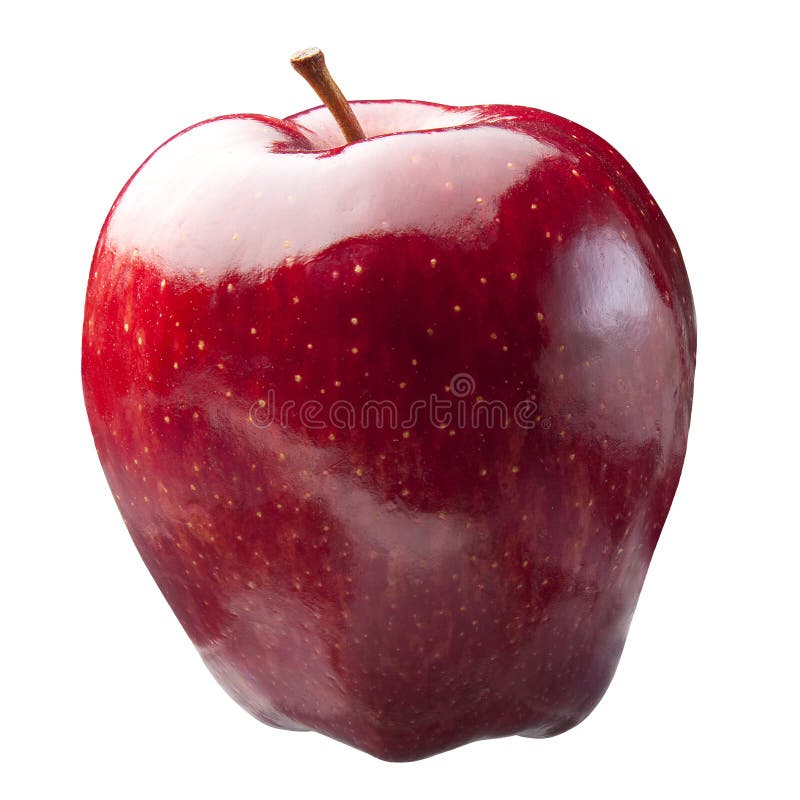 Glanzend Rood Geïsoleerd Apple Stock Foto - Image of landbouw, helder ...