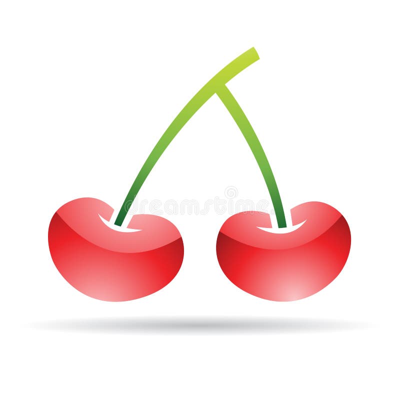 Kersen vector illustratie. Illustration of heerlijk, nave - 9527616