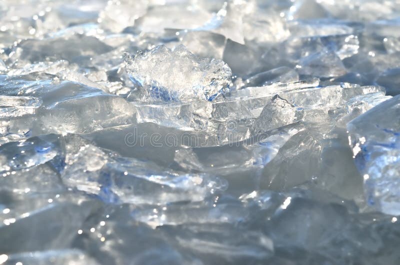 Glare of Light Reflected in the Shards of Pure Ice Stock Image - Image ...