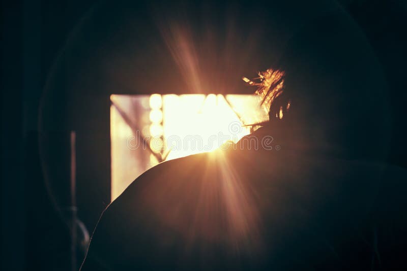 Glare of Light in the Shape of a Circle Stock Image - Image of ...