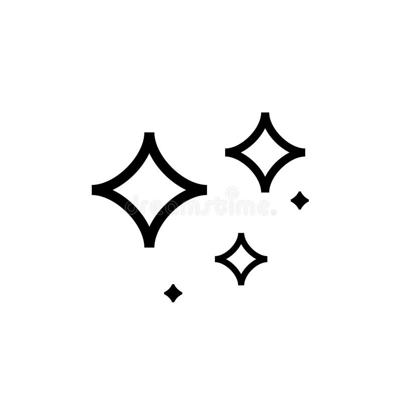 Glare Line Icon. Clipart Image Stock Vector - Illustration of spark ...