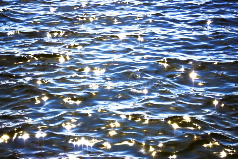 Glare on the water stock image. Image of glow, horizontal - 101368255