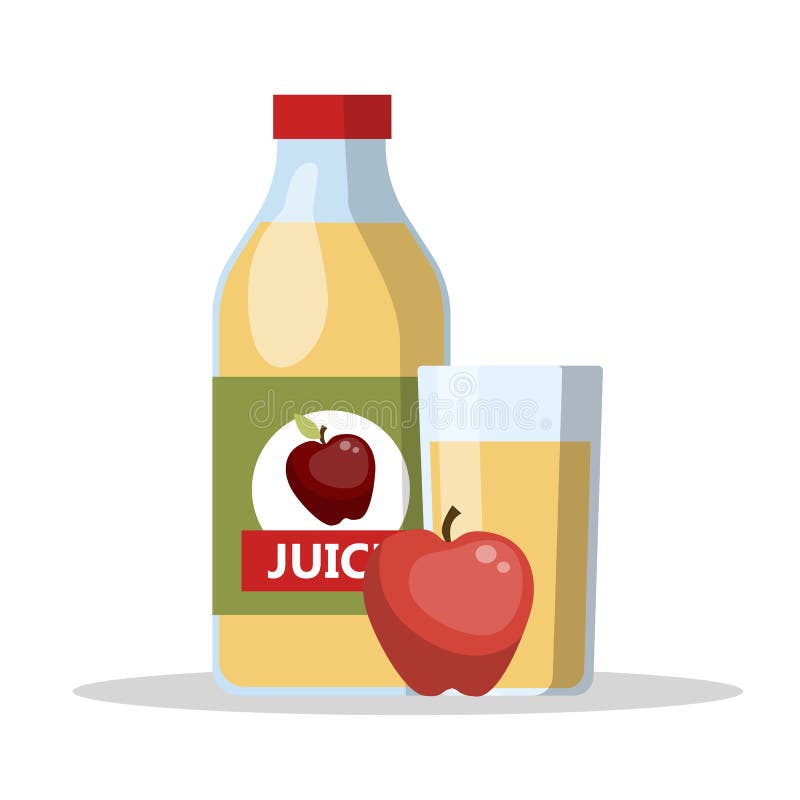 Glas Apfelsaft Stock Illustrationen, Vektoren, & Kliparts - 434 Stock ...