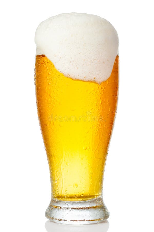 Glas bier stock foto. Image of schuim, bier, licht, goud - 108940654