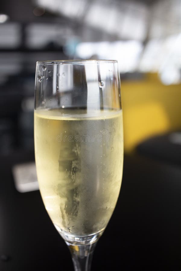 Glas of Ice Cold Sparkling Wine Stock Image - Image of year, wine ...