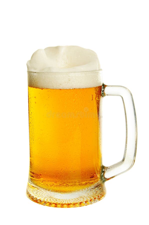 Glas bier stock foto. Image of lagerbier, geïsoleerd - 103317034