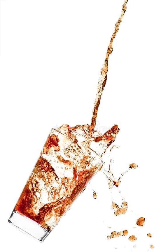 Glas mit Cola stockfoto. Bild von auszug, limonade, kristall - 11041498