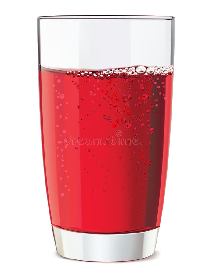 Glas roter Saft, vektor abbildung. Illustration von teil - 50374417