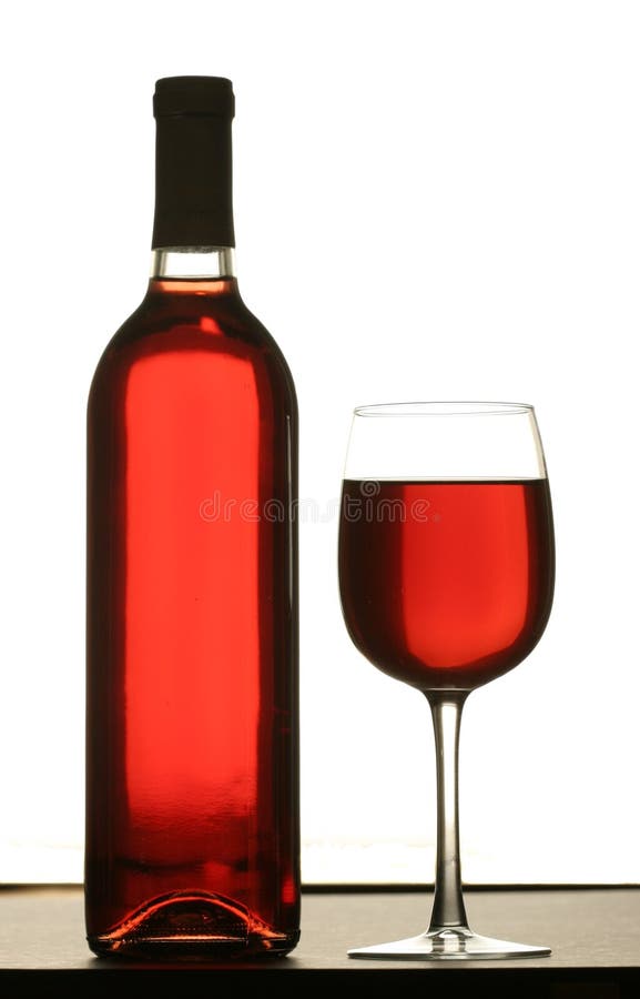 Glas Rotwein Mit Flasche Wein Stockfoto - Bild von dekor, stehen: 1959886