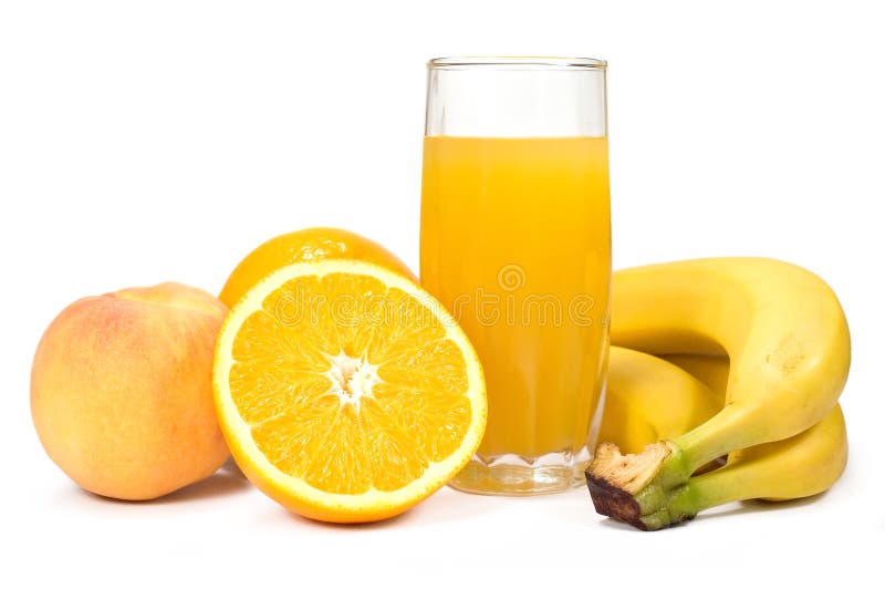 Glas sap en verse vruchten stock foto. Image of vrucht - 26444994
