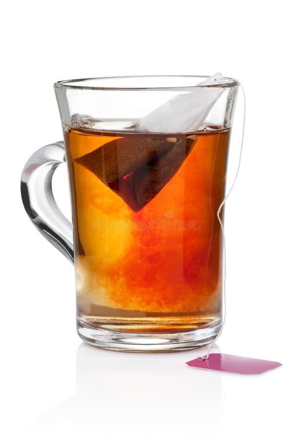 Glas Thee stock foto. Image of drank, sluit, transparant - 12836314