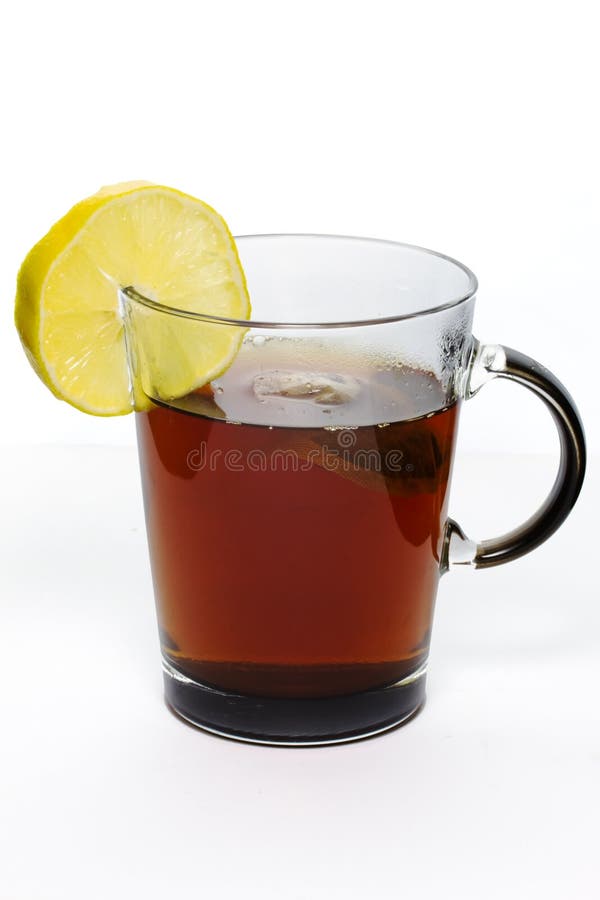 Glas thee stock afbeelding. Image of beeld, drank, heet - 17302637
