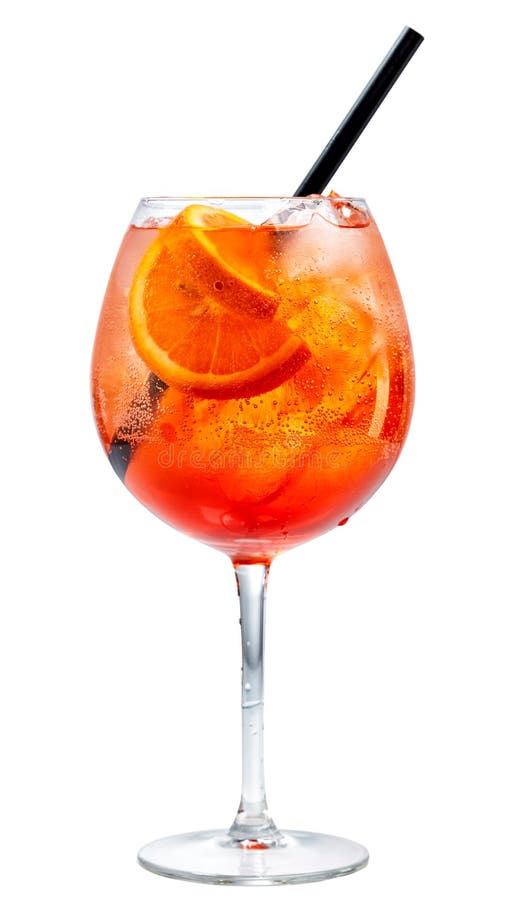Glas Van Aperol Spritz Cocktail Stock Afbeelding - Image of vrucht ...