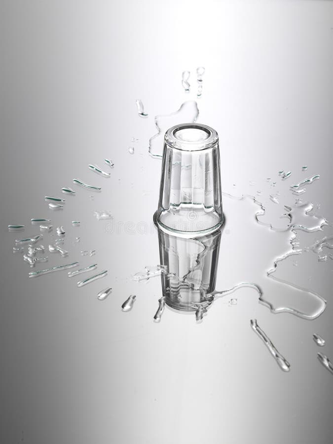 Glas of Water Photographed in Studio Stock Image - Image of detail ...