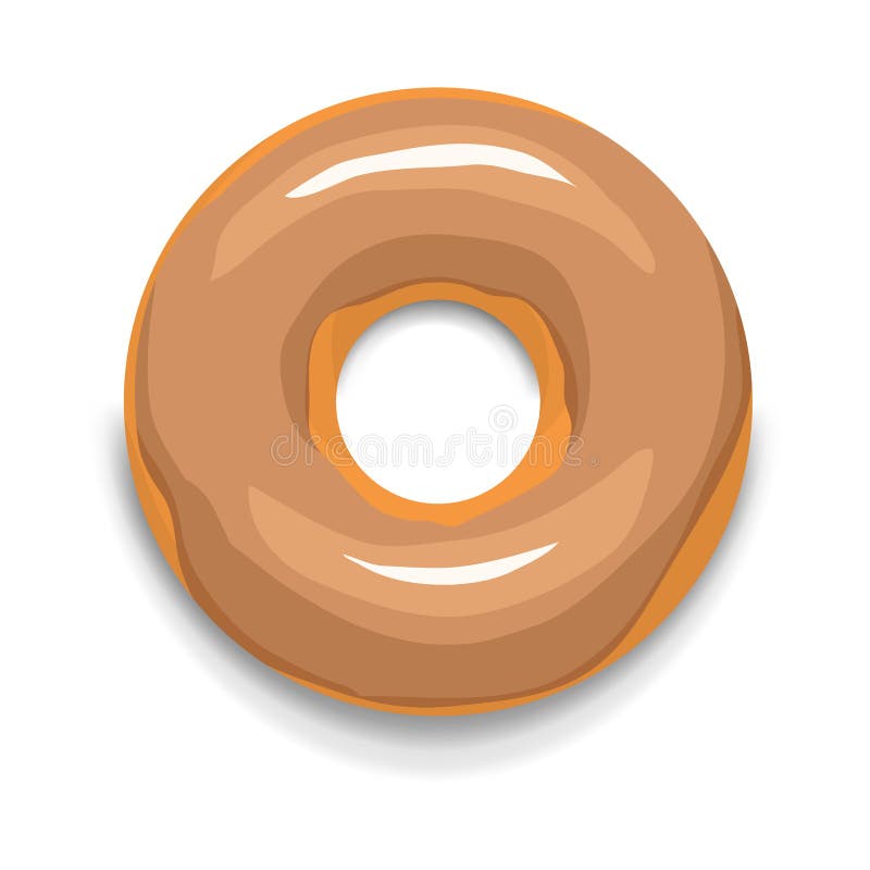 Glasad Munksymbol, Tecknad Filmstil Vektor Illustrationer ...