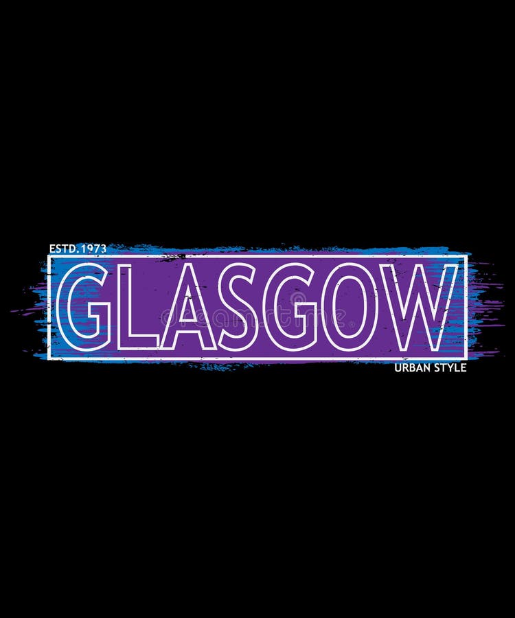 Glasgow city skyline stock vector. Illustration of science - 12125425