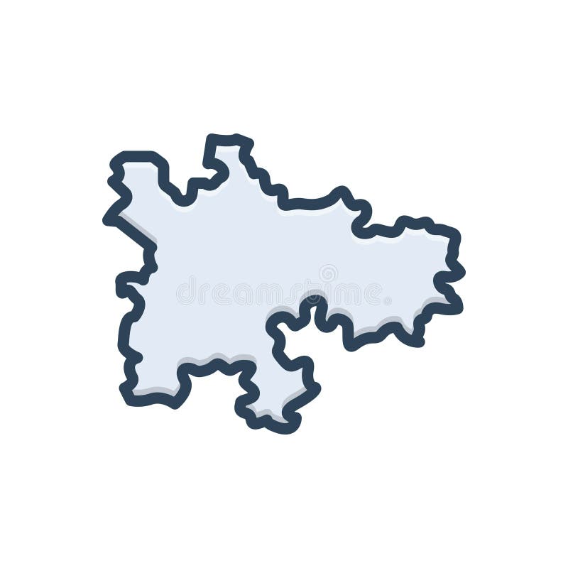 Color Illustration Icon for Glasgow, Hull Shape and Country Stock ...