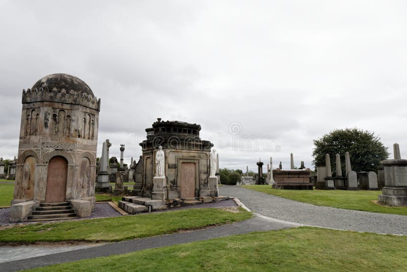 Glasgow Necropolis, Scotland Stock Image - Image of great, monument ...
