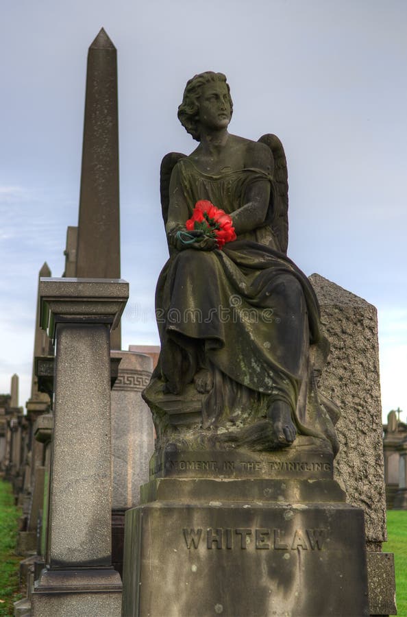 The Glasgow Necropolis, Victorian Gothic Cemetery, Scotland, UK ...