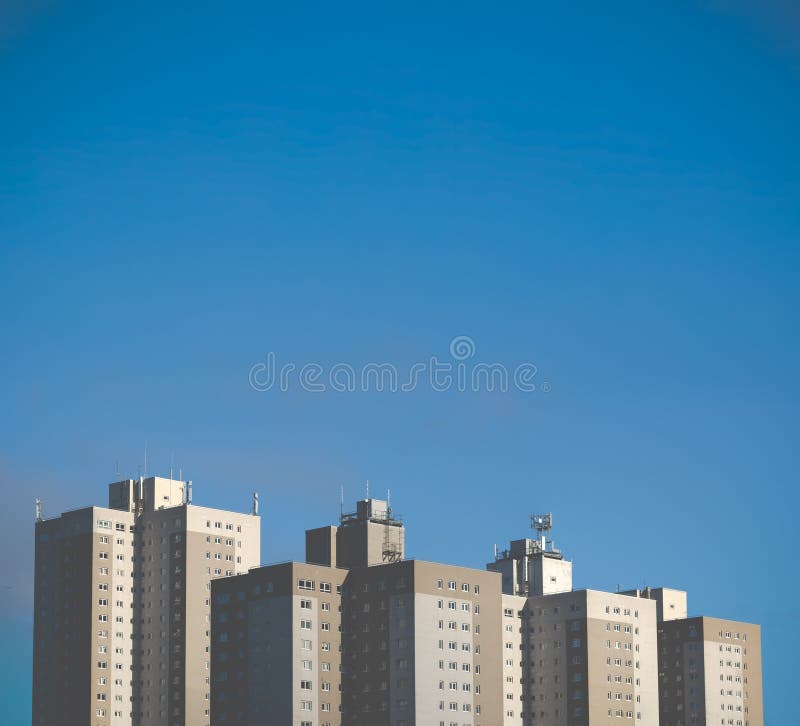 Glasgow Social Housing Blocks Stock Image - Image of council, glasgow ...