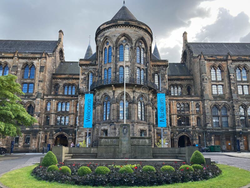 Glasgow University Main Building Exterior Editorial Stock Photo - Image ...