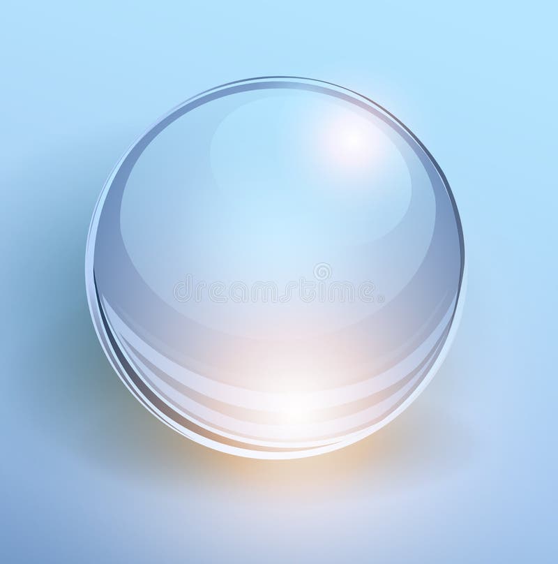 Glaskugel 3d vektor abbildung. Illustration von glas - 78825078