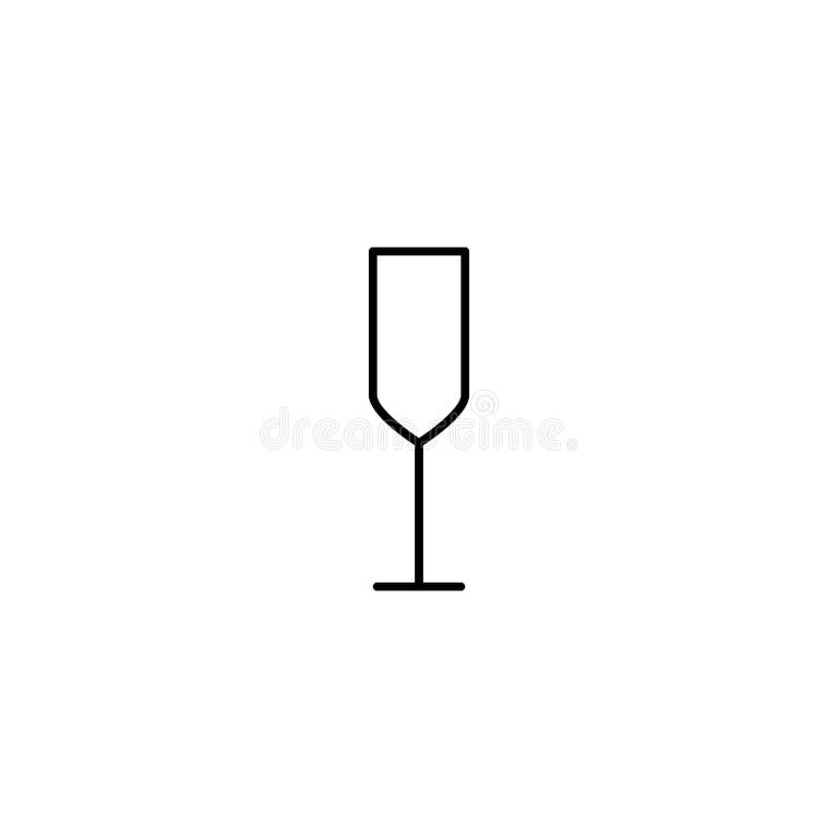 Empty Flute Glass Icon Stock Illustrations – 126 Empty Flute Glass Icon ...