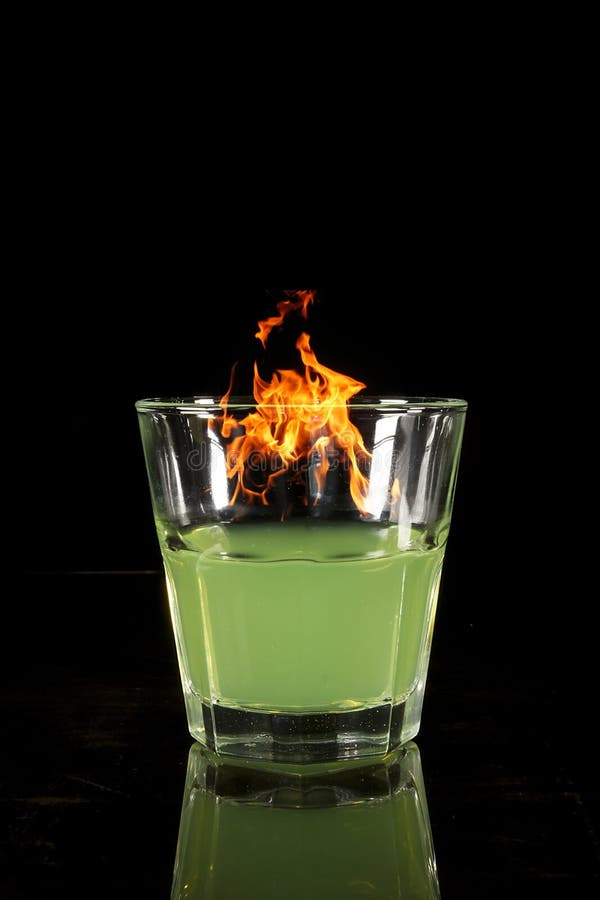 A glass with absinthe stock image. Image of alcohol - 109967729