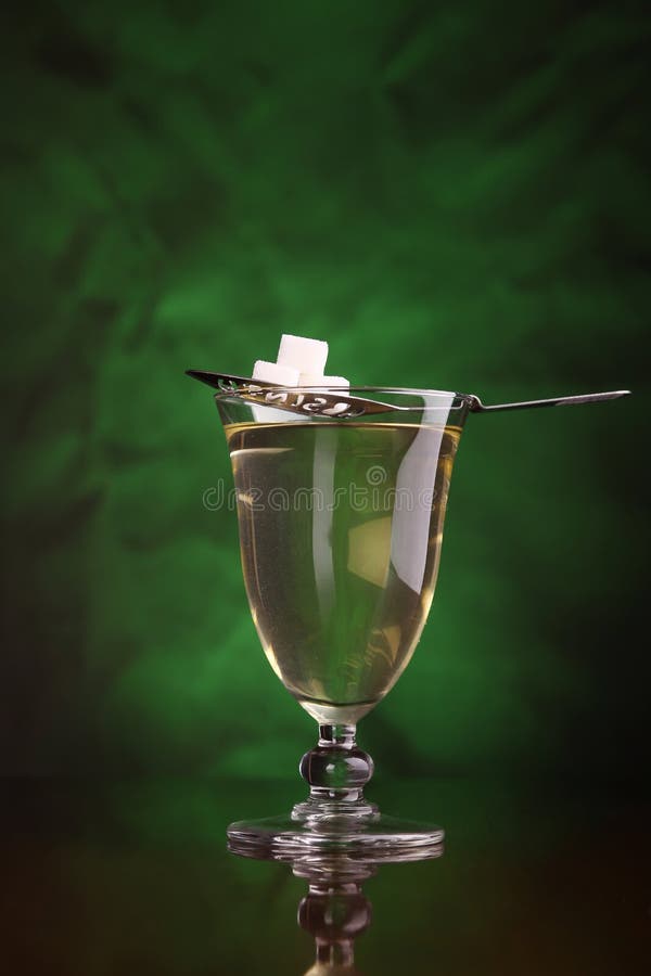 Glass of absinthe stock photo. Image of decadence, distillate - 51618208