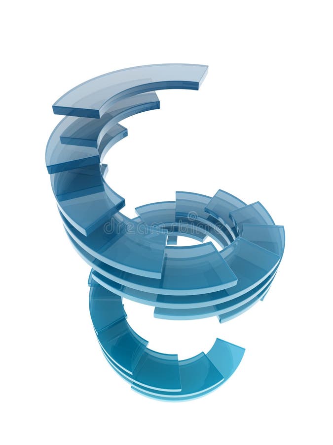 Glass abstract ladder stock illustration. Illustration of transparent ...