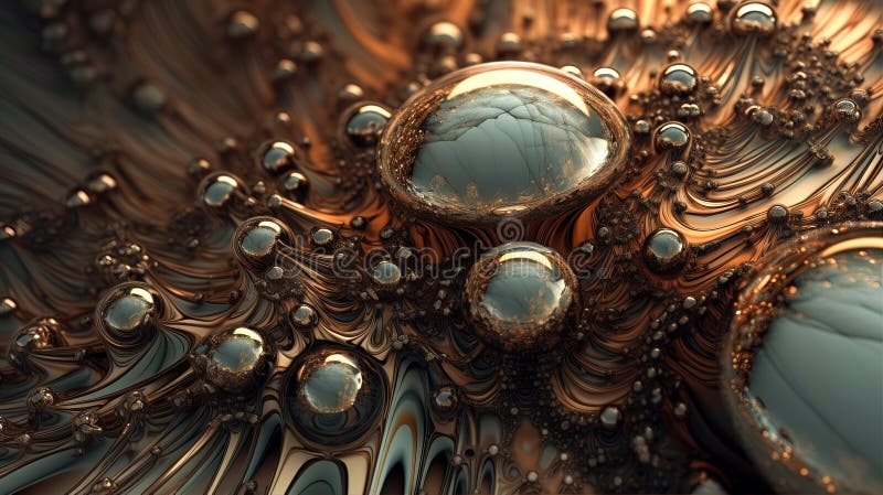 Glass Abstract Structure from Waves, Particles Fluids and Spheres Stock ...