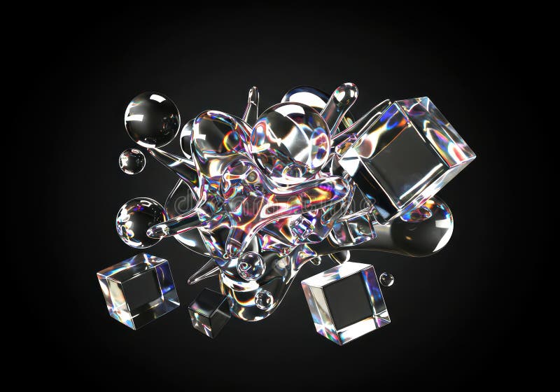 Glass Abstractions with Play of Light Create the Effect of Chromatic ...