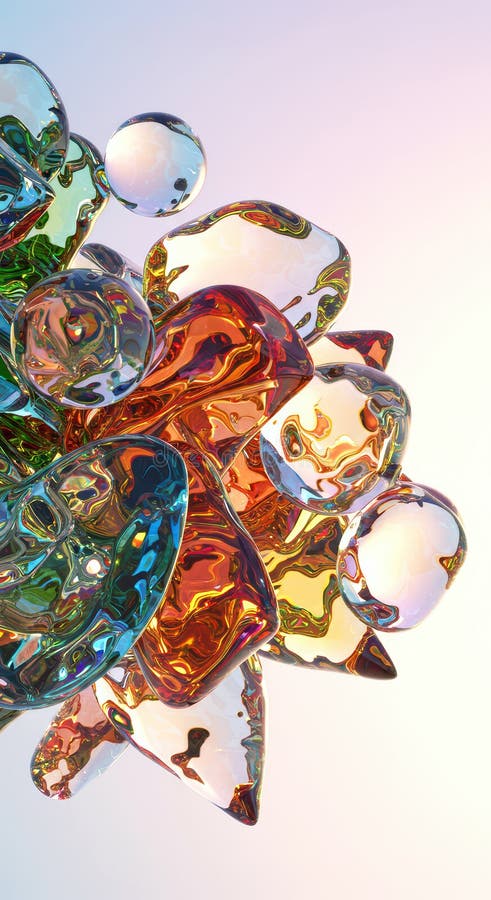 Glass Abstractions with Play of Light Create the Effect of Chromatic ...