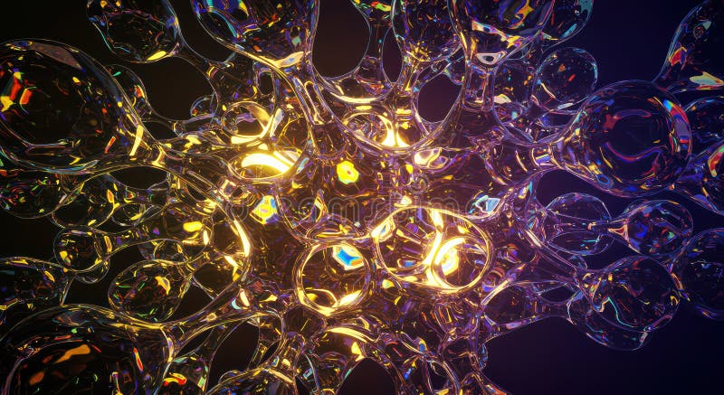 Glass Abstractions with Play of Light Create the Effect of Chromatic ...