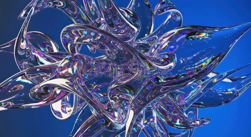 Glass Abstractions with Play of Light Create the Effect of Chromatic ...