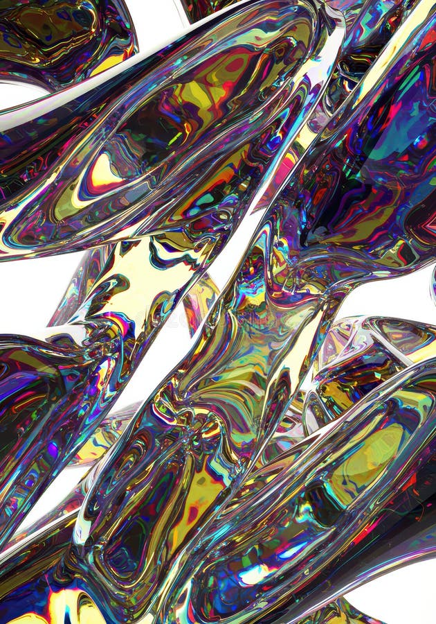 Glass Abstractions with Play of Light Create the Effect of Chromatic ...